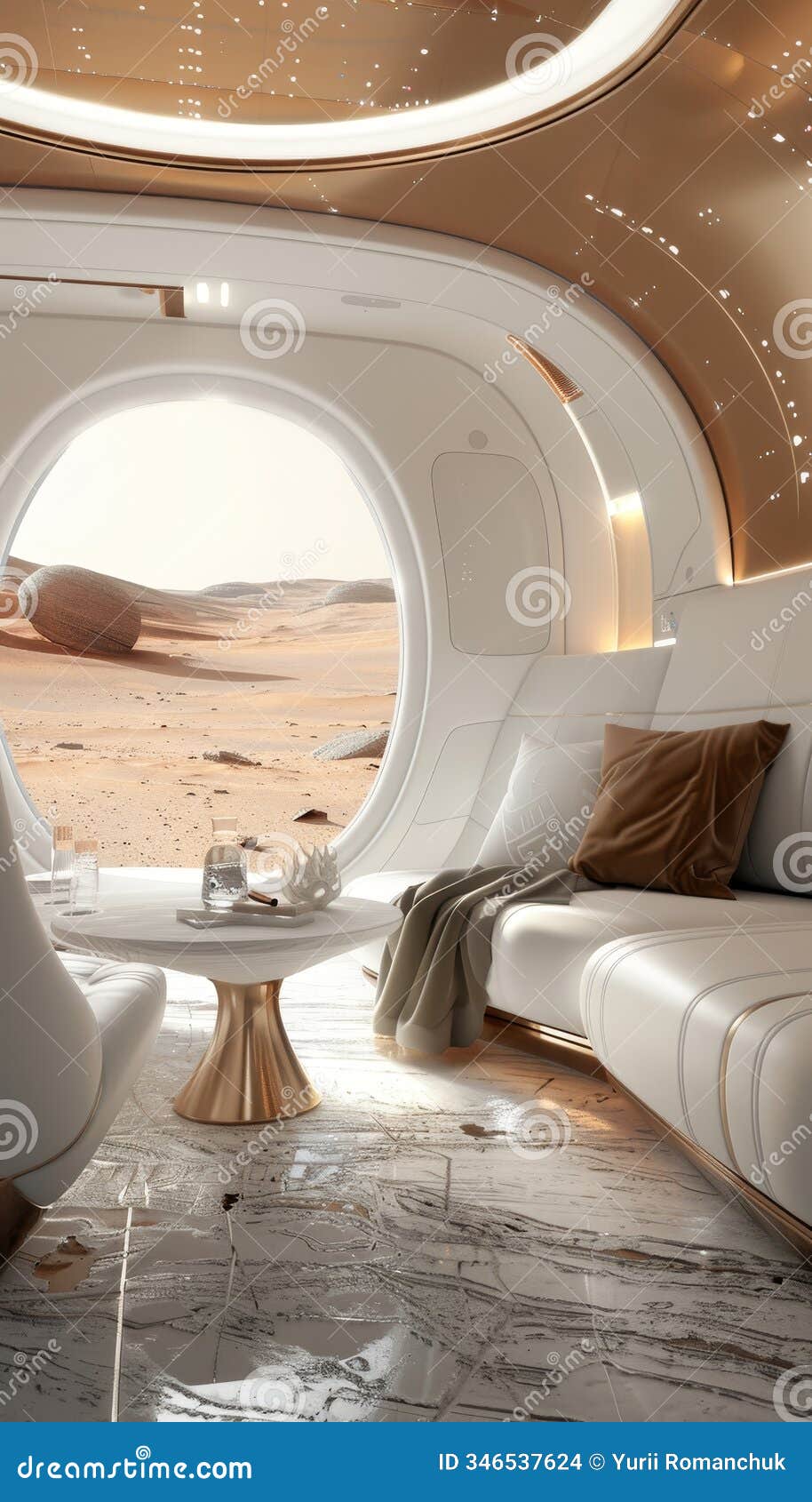 Sleek Aircraft Interior Design with Futuristic Technology and ...