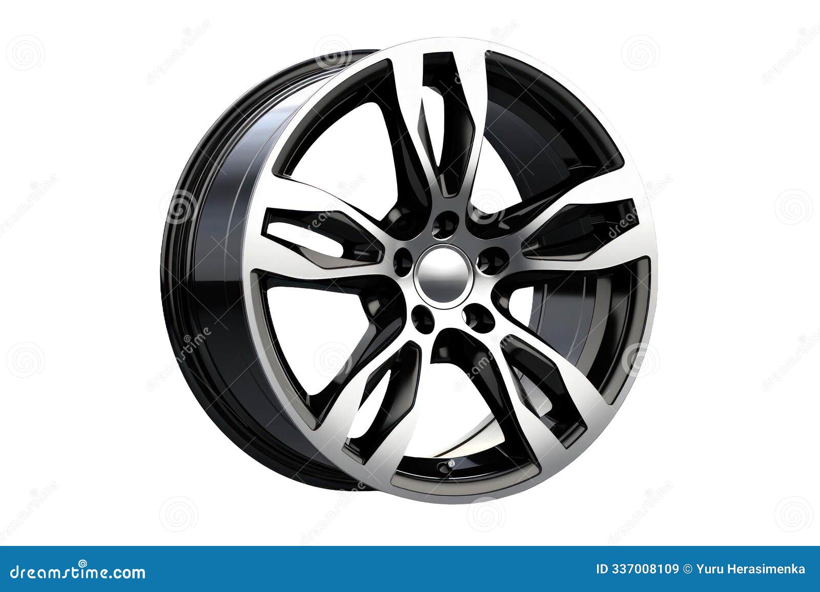 This Sleek Alloy Wheel Showcases a Modern Design, Offering Both Style ...