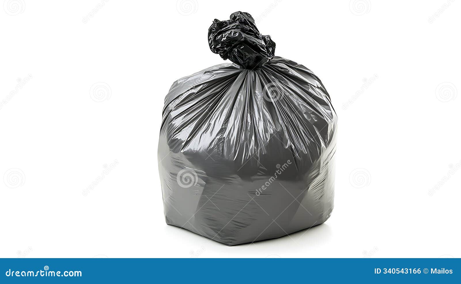 Sleek Black Garbage Bag for Efficient Waste Disposal Stock Photo ...