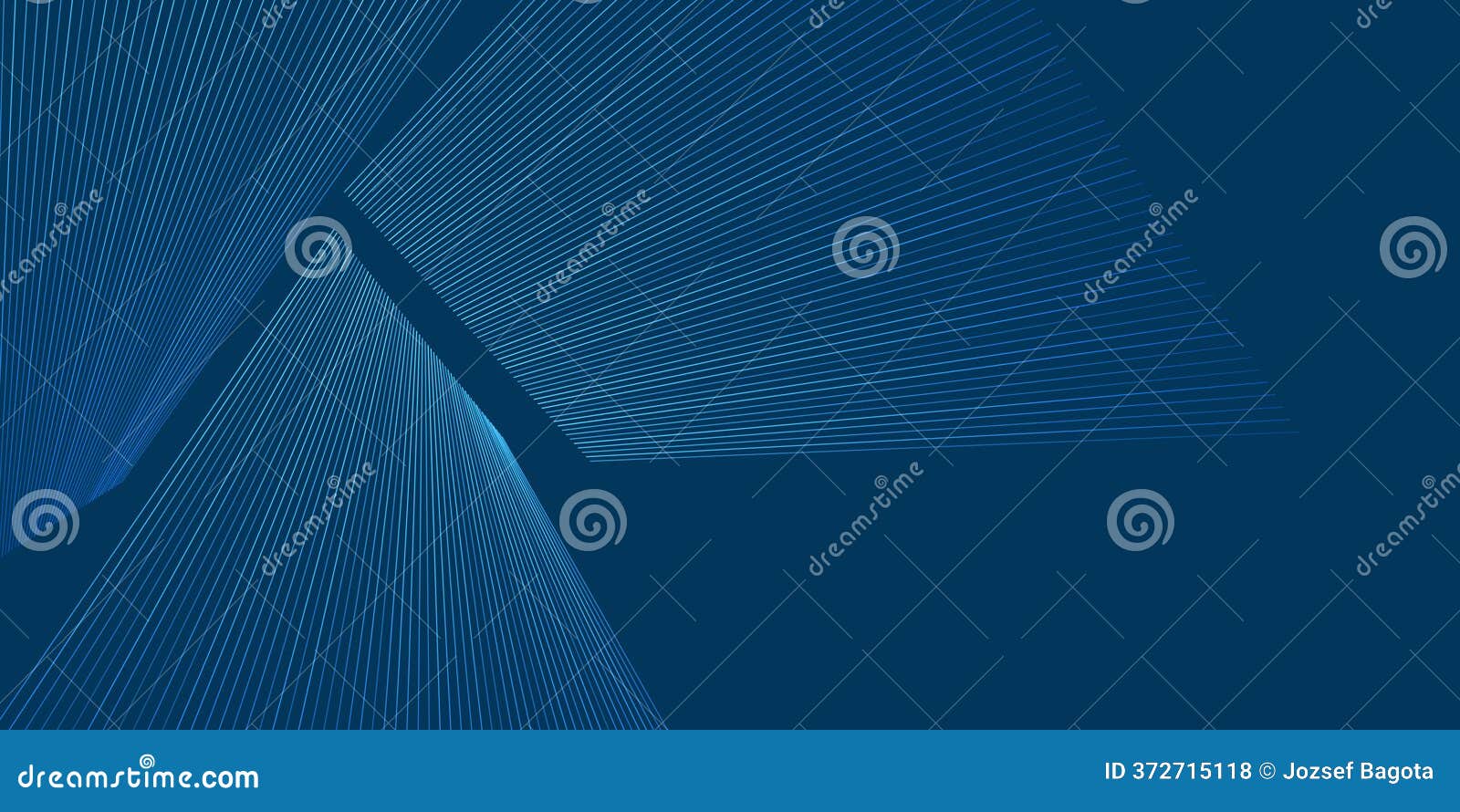 A Sleek Blue Abstract Background With Converging Lines And Smooth ...