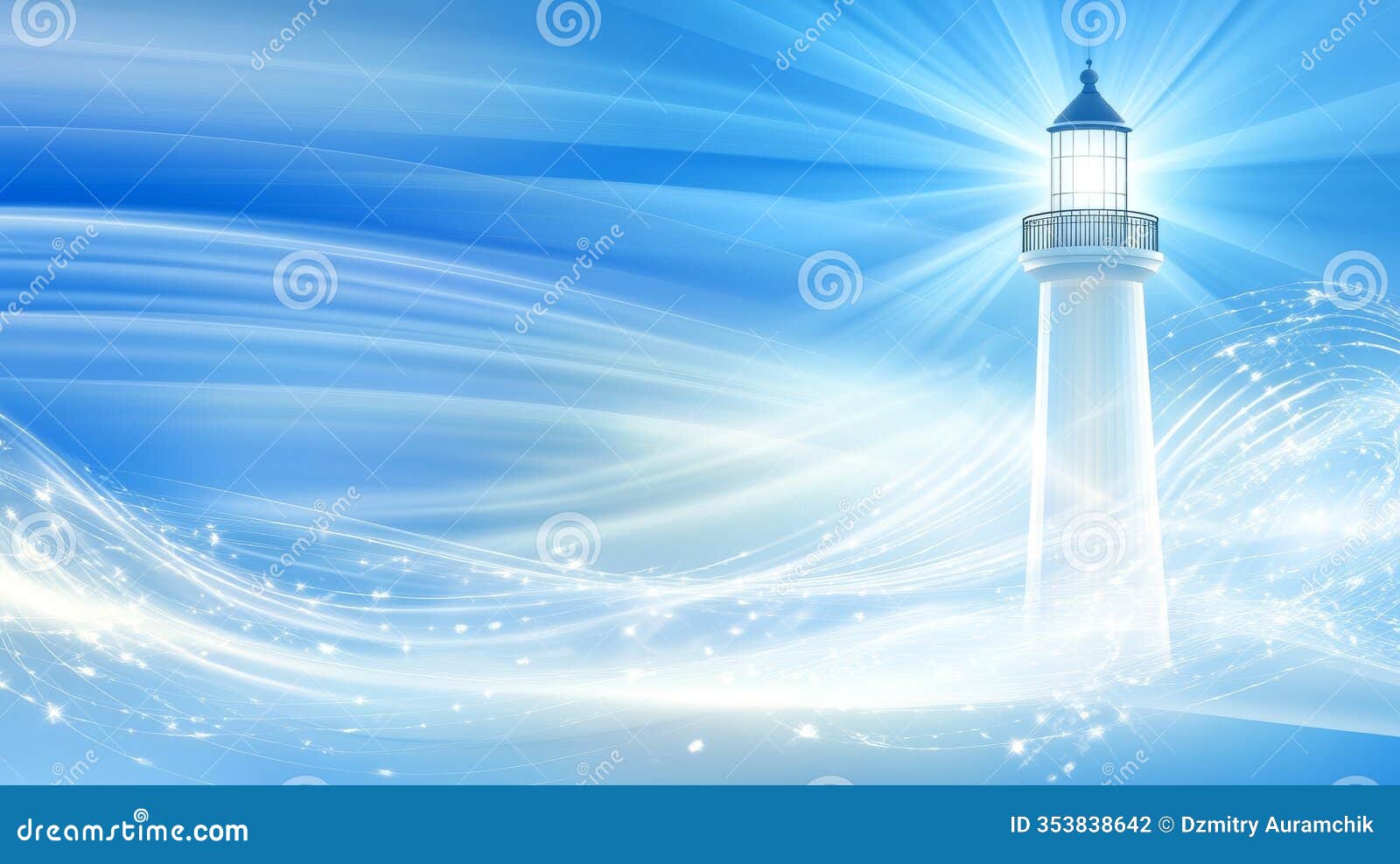 A Sleek Blue Gradient Backdrop with Radiant Light Flares, Representing ...