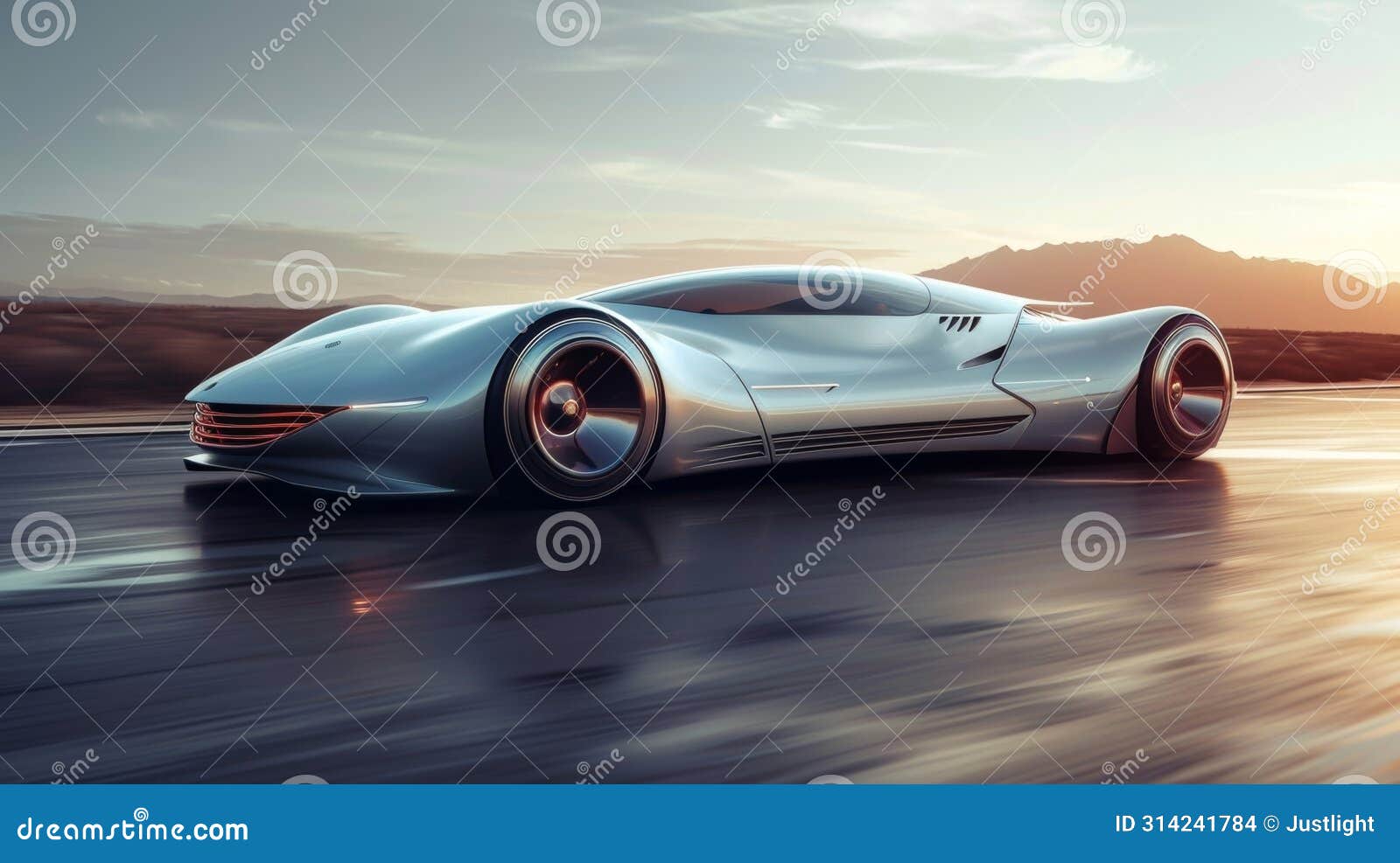 The Sleek Body of a Car Features Active Venting Systems Along the Sides ...