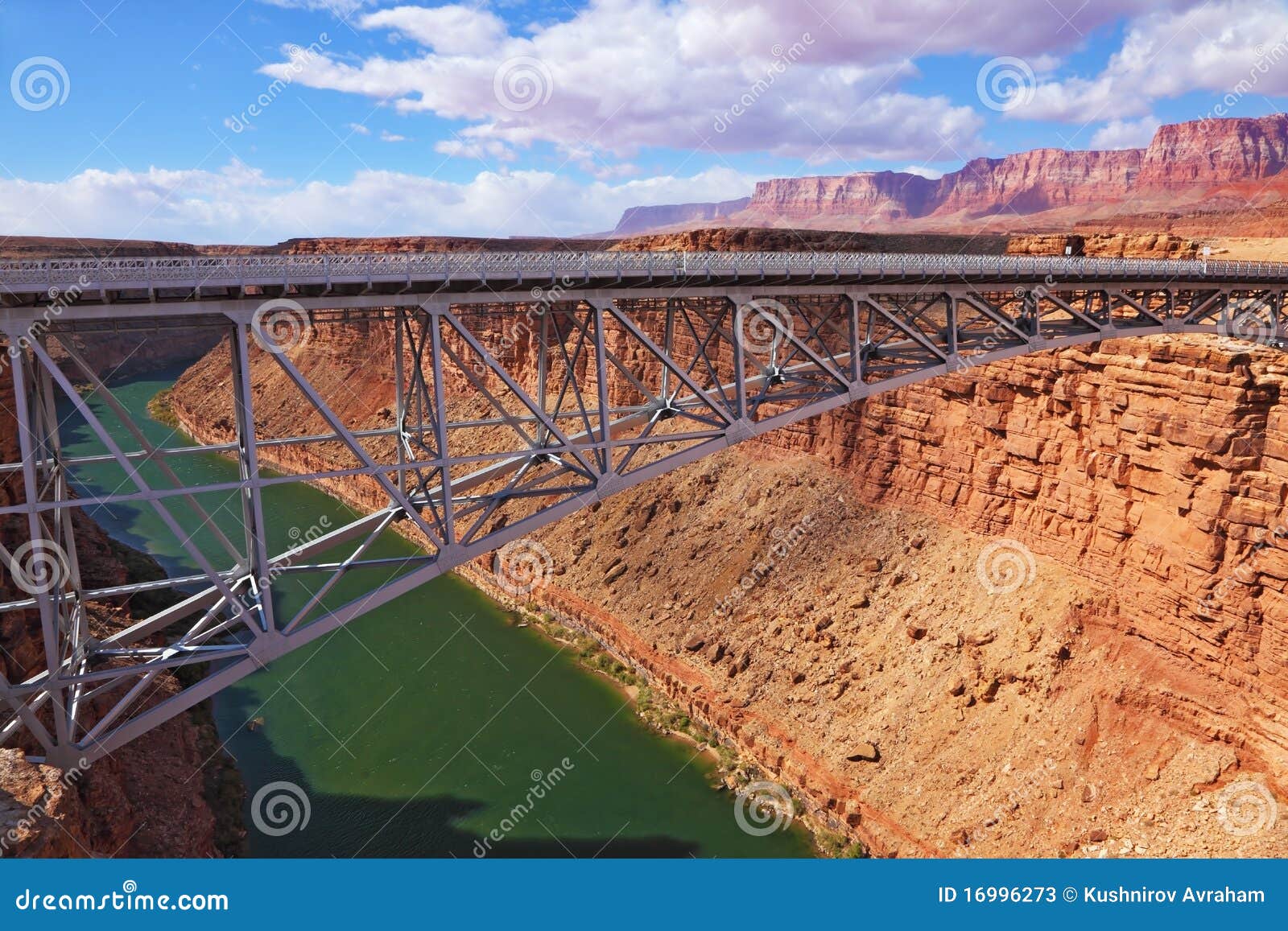 Sleek Bridge Across Colorado Stock Image - Image of reservation, ravine ...