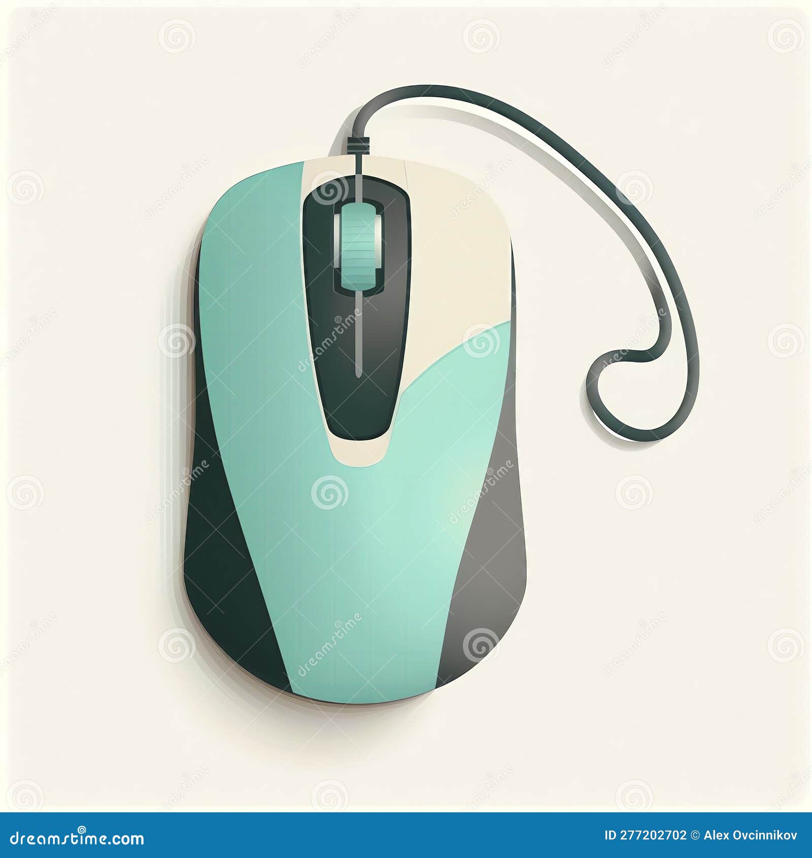 Sleek Computer Mouse Illustration for Web Design. Stock Illustration ...