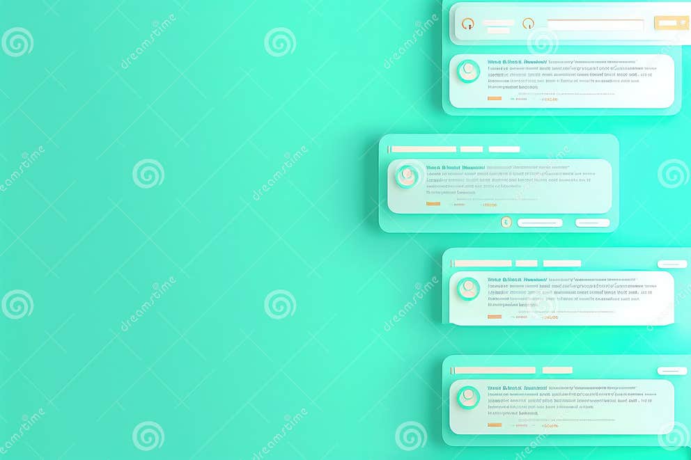 Interactive Customer Support Chat Interface on a Vibrant Turquoise ...