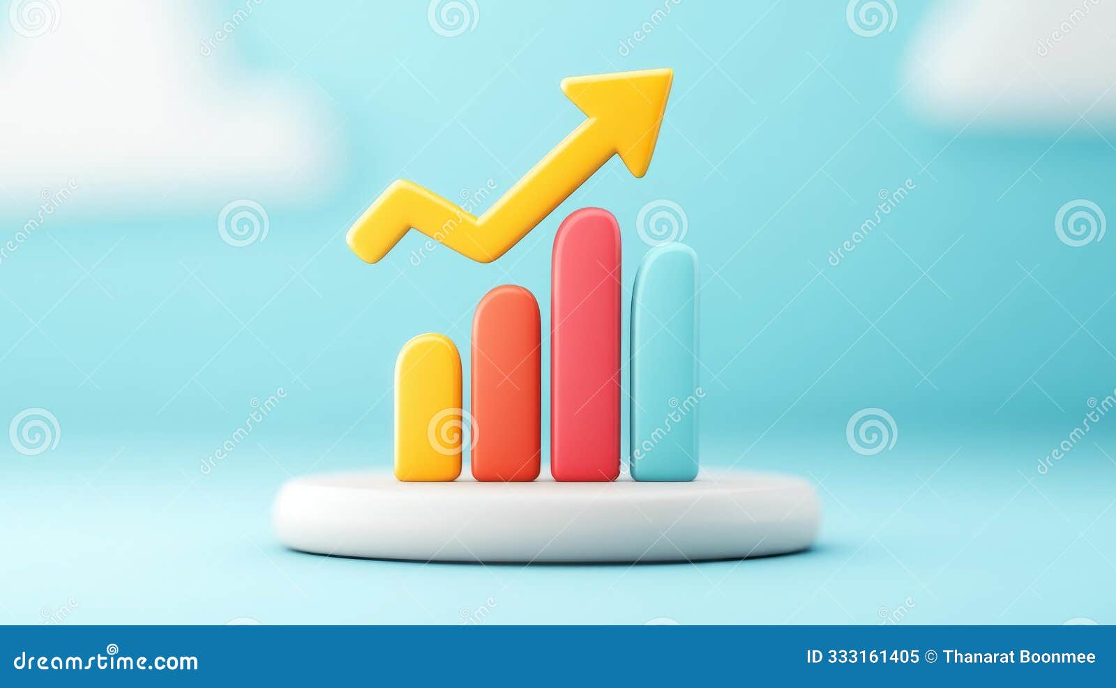 A Sleek 3D Graph Icon, Merging Modern Design with Playful Textures ...