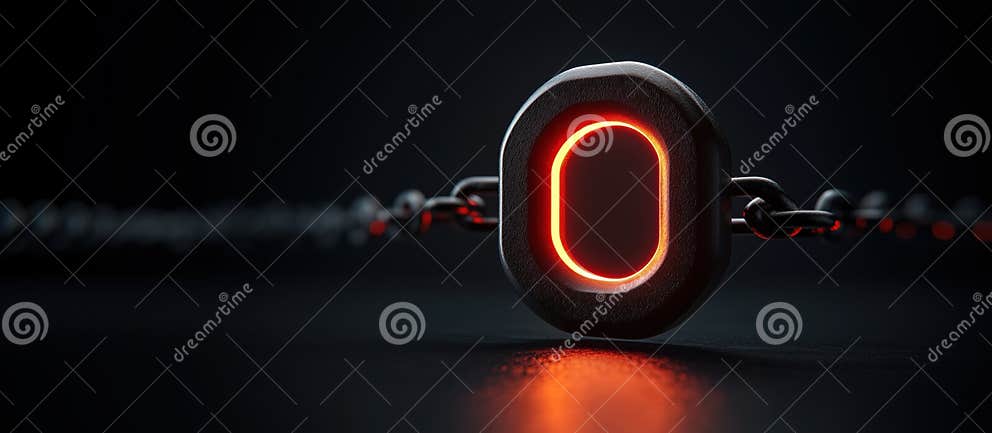Sleek 3D Visual Featuring Glowing Zero Tolerance Symbol, Emphasizing ...