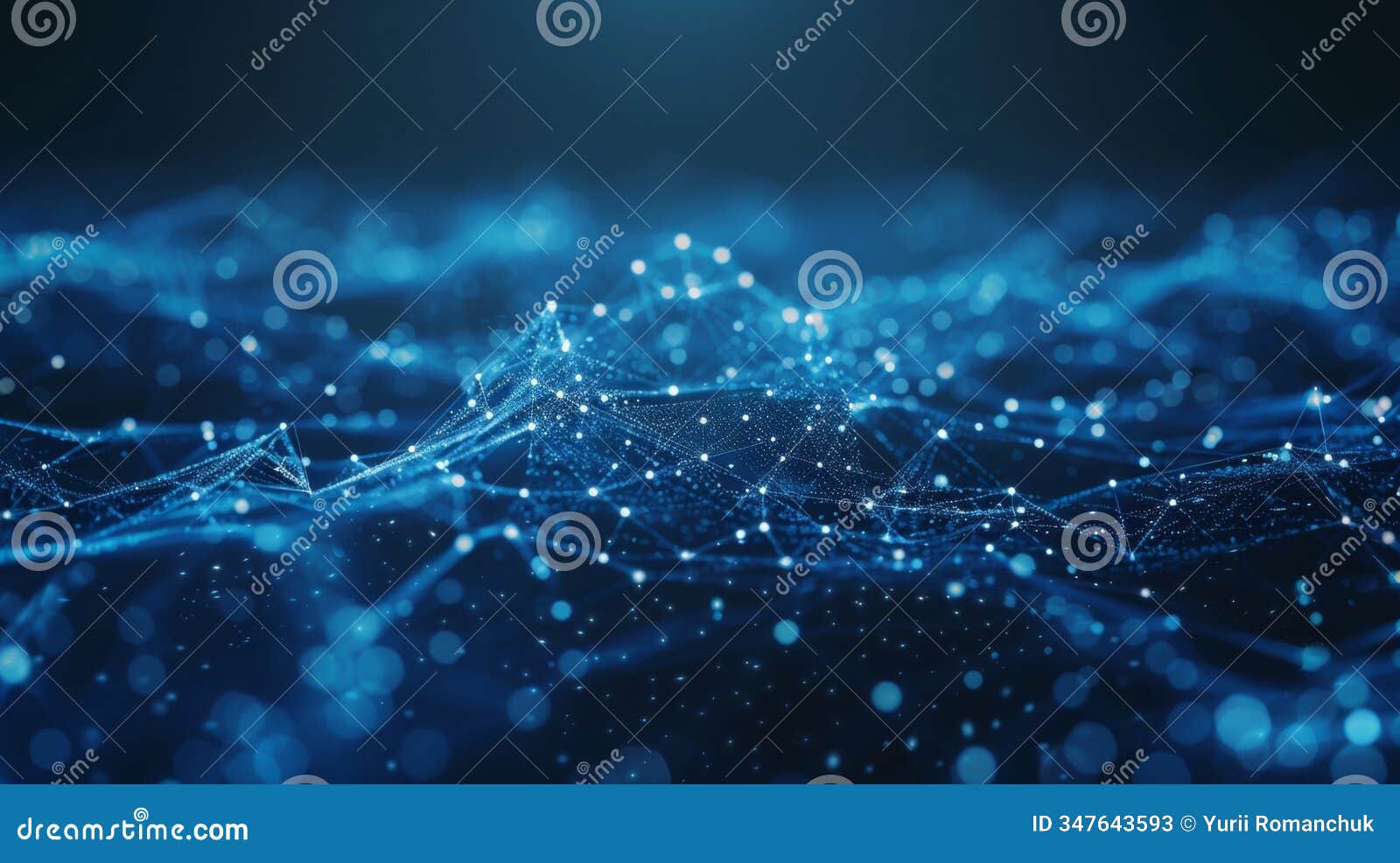 Sleek Dark Blue Background for Powerpoint with Technological Elements ...