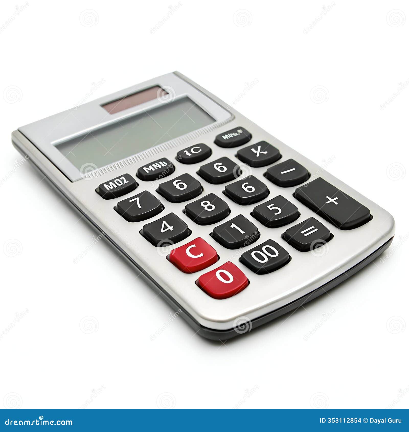 Digital Clock Showing 12:00 Isolated on White Background Stock Photo ...