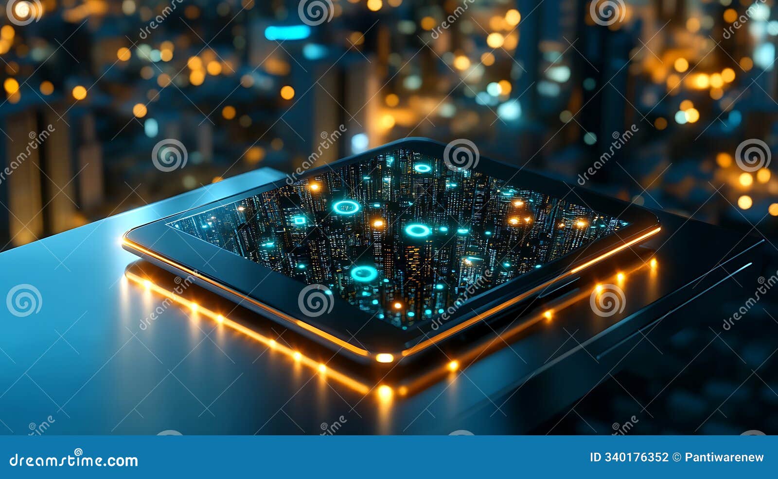 Sleek Digital Organization Chart With Glowing Pink Nodes Connected By ...