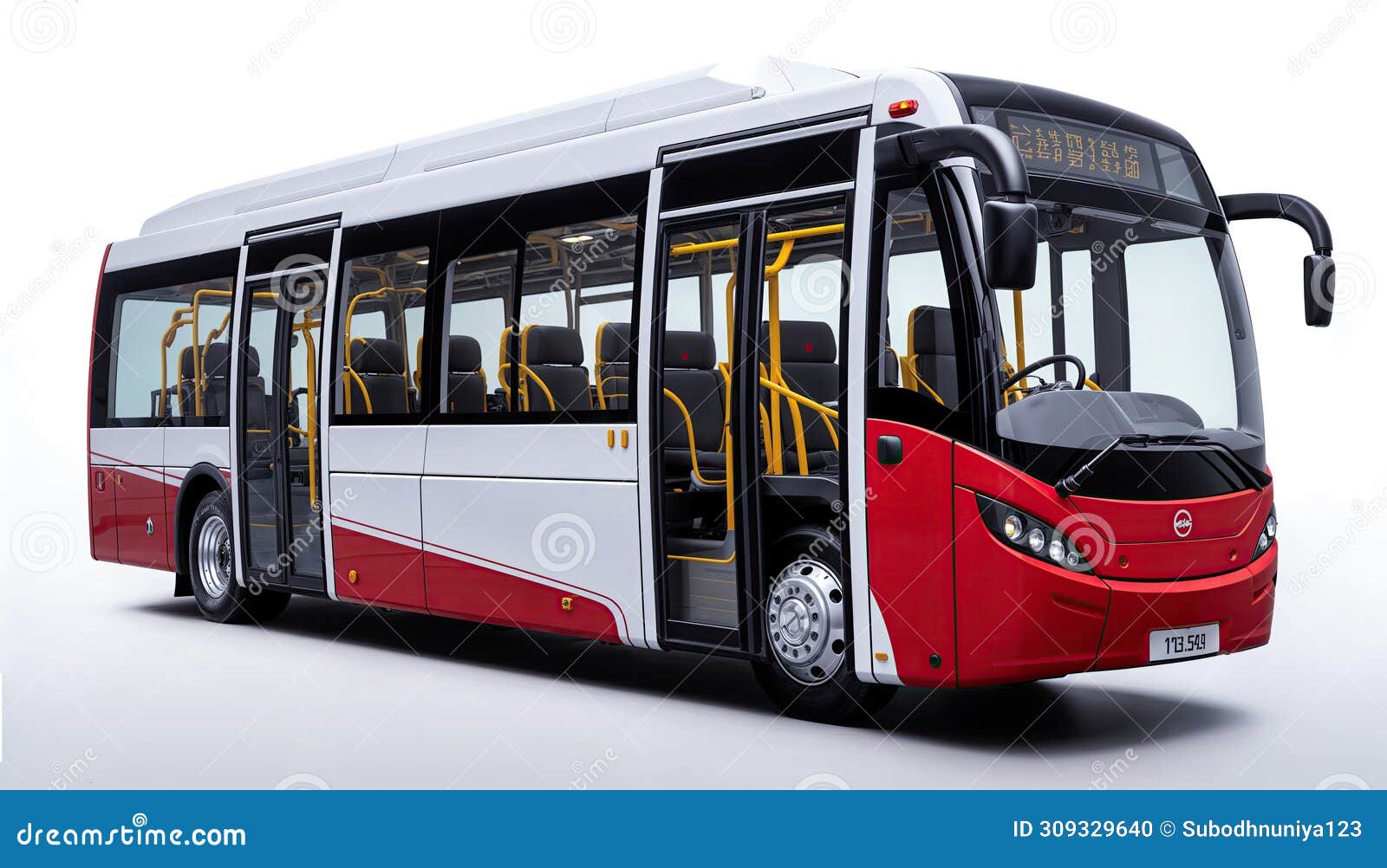 A Sleek and Efficient Public Transportation Bus with a Modern Design ...