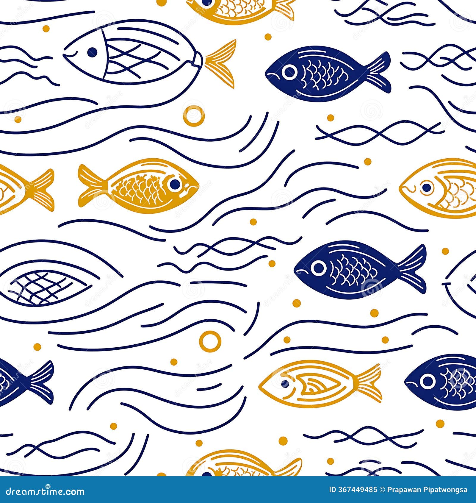 Koi Fish And Waves With Yin-Yang Balance-Lunar New Year Royalty-Free ...