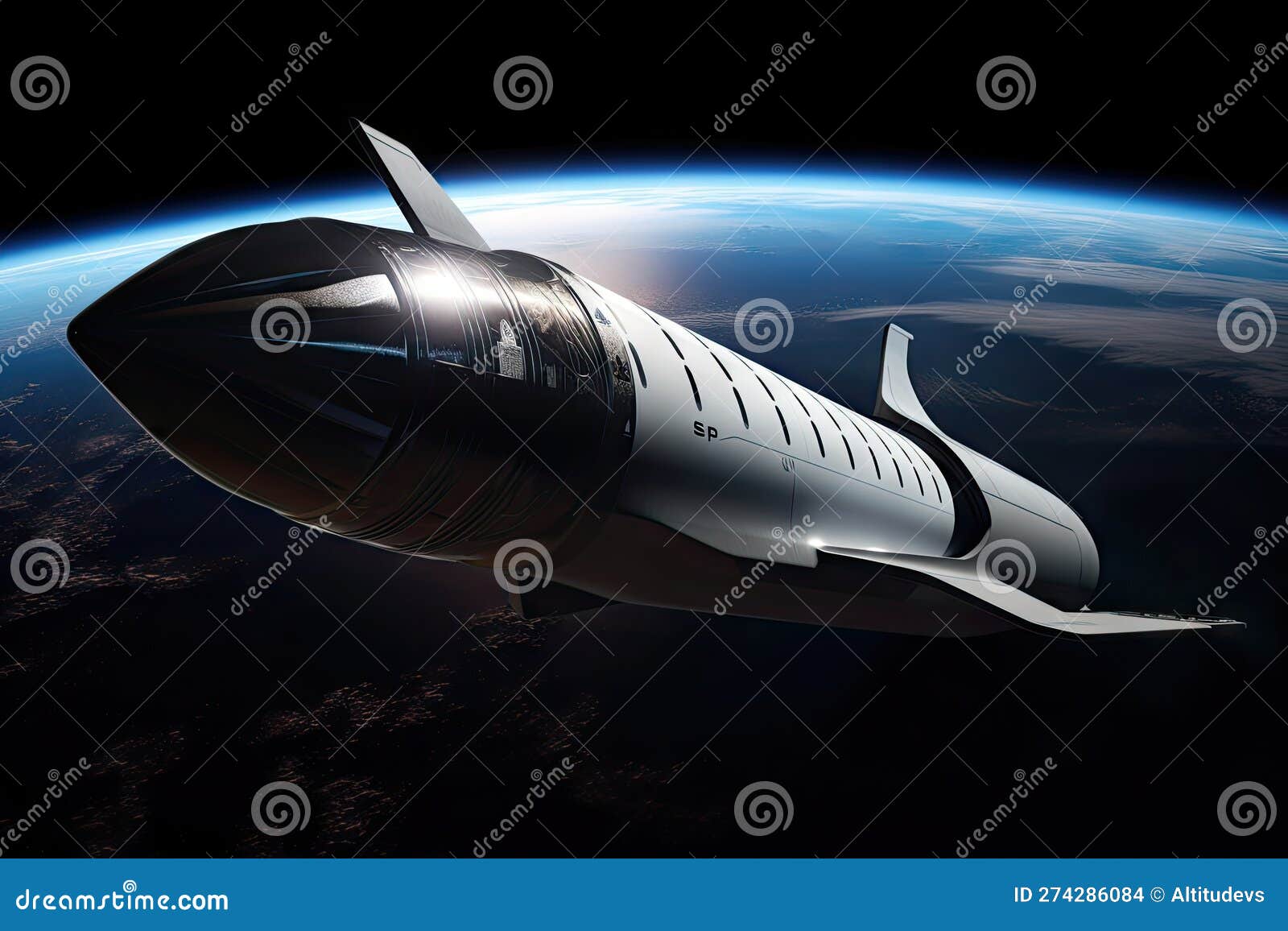 A Sleek and Futuristic Spacecraft, Ready for Launch into the Unknown ...