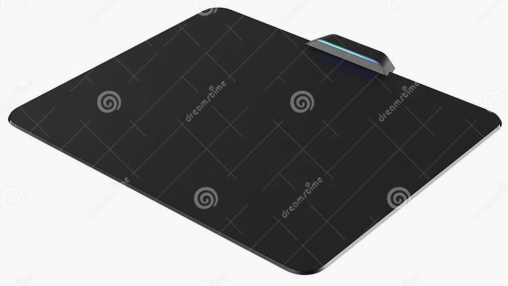Sleek Gaming Mouse Pad with LED Edge Light Stock Image - Image of ...