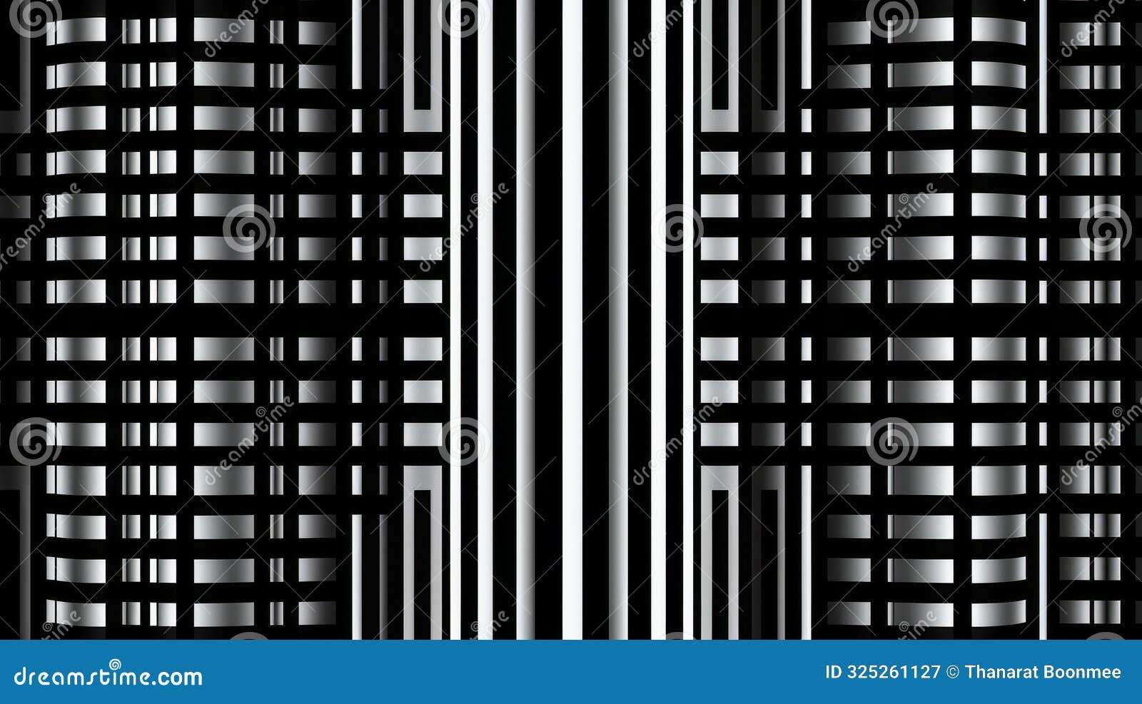 Sleek Geometric Barcode Scanlines Design with Modern Black and White ...