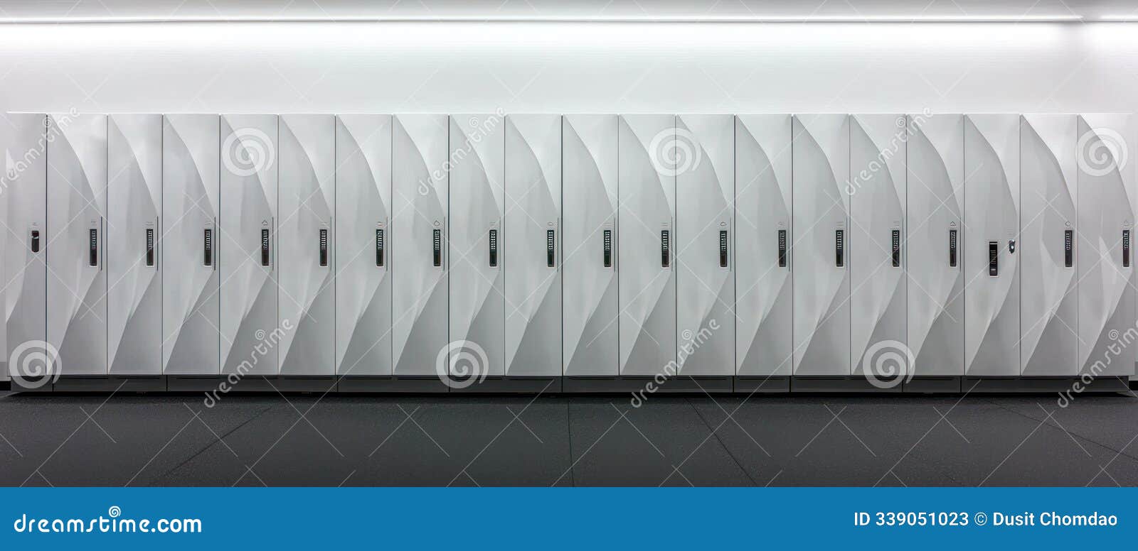 Sleek Gym Lockers with Sharp Geometric Patterns Create Modern ...