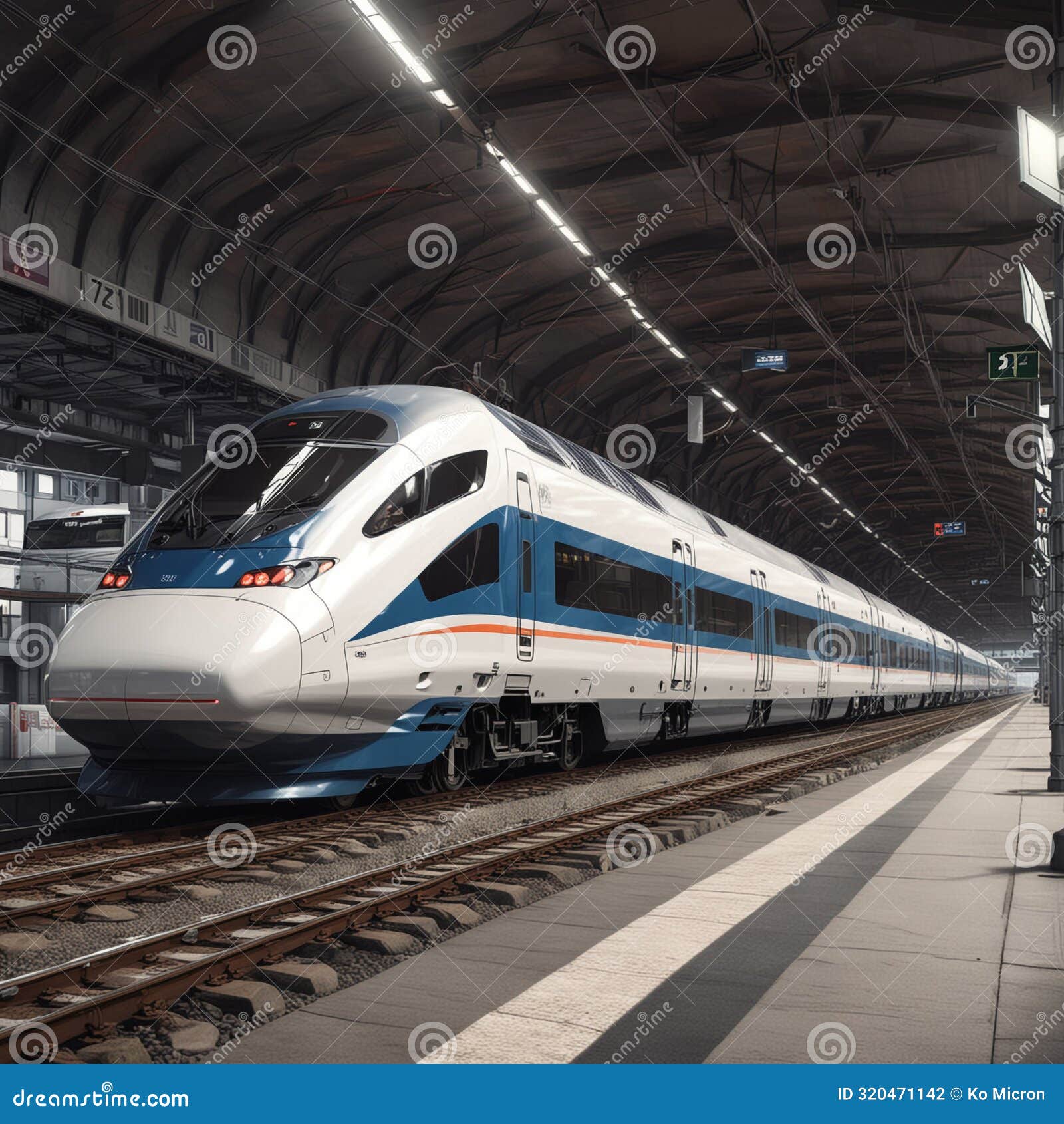 Sleek High-Speed Train in Motion : Speed Concept in Transport ...