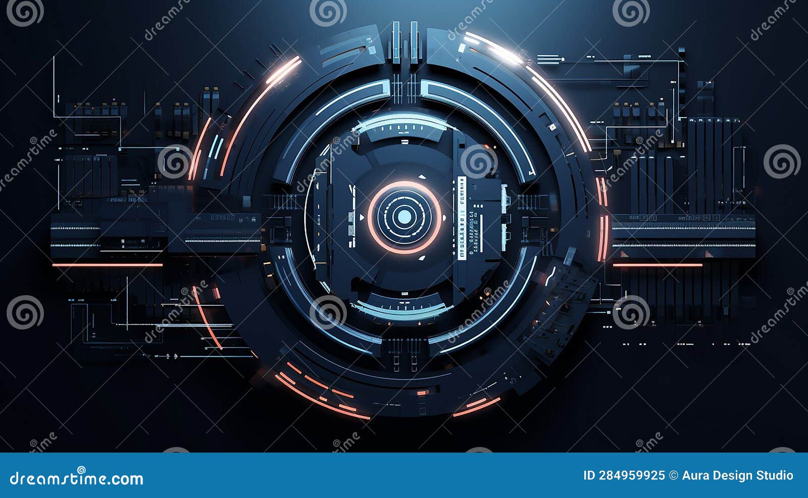 Sleek and High Tech Futuristic Font and Icon for Education Stock ...