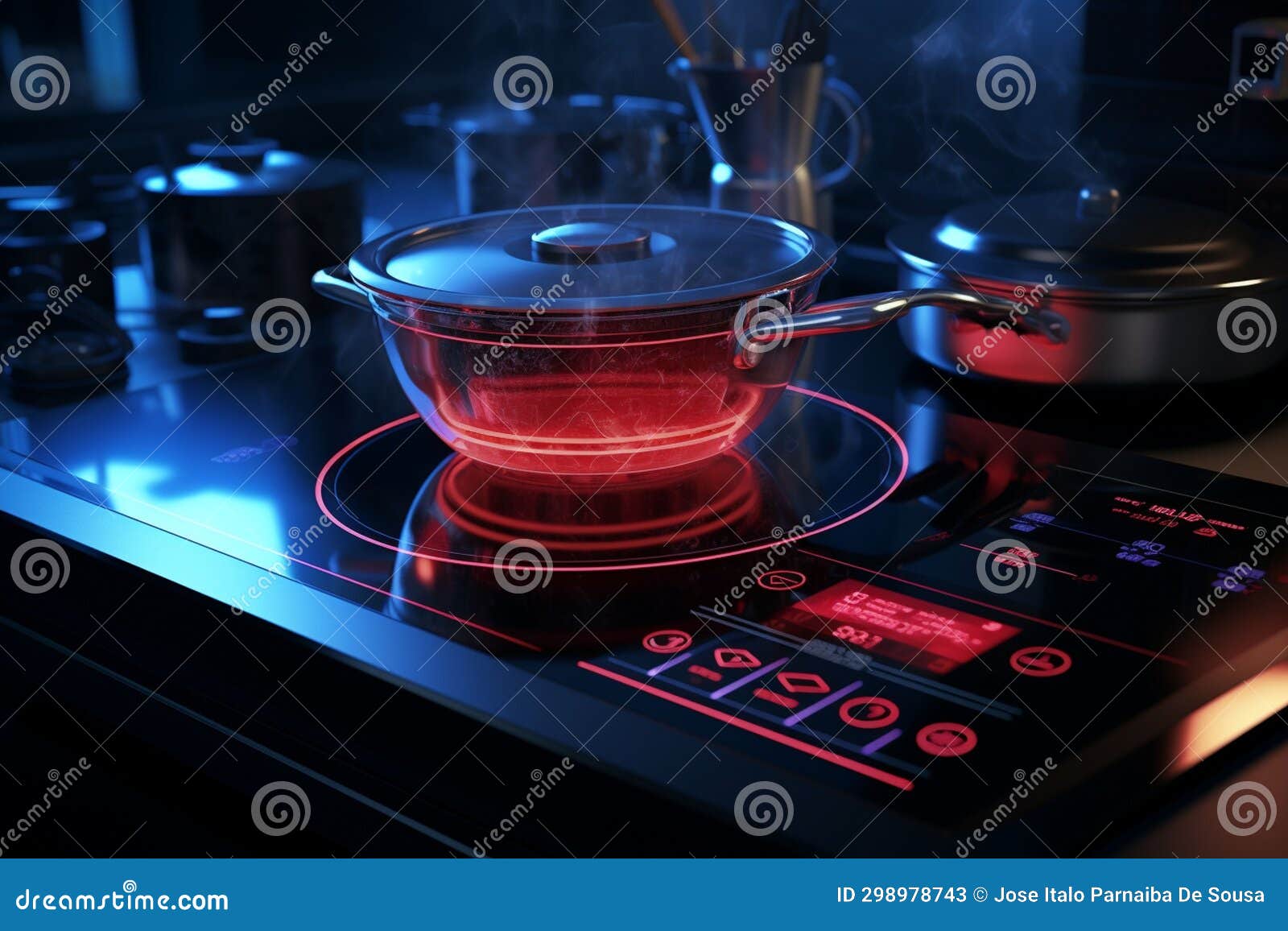 Induction Cooktops Cartoon Vector | CartoonDealer.com #116947805