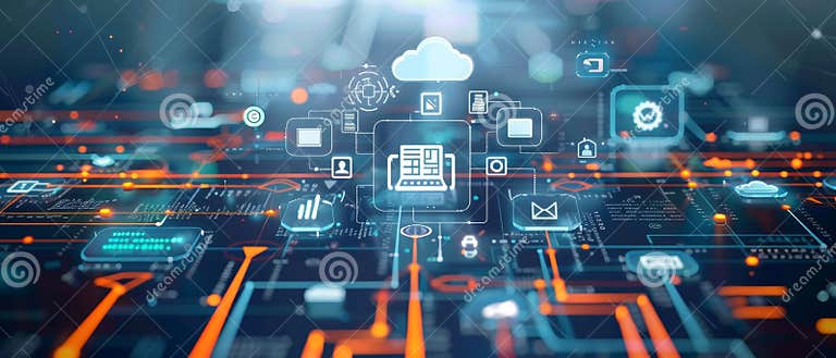 Sleek Infographic Showcasing Secure Document Management with Cloud ...