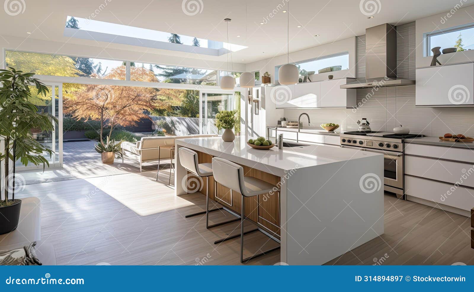 Sleek Interior Design Project Stock Illustration | CartoonDealer.com #314886430