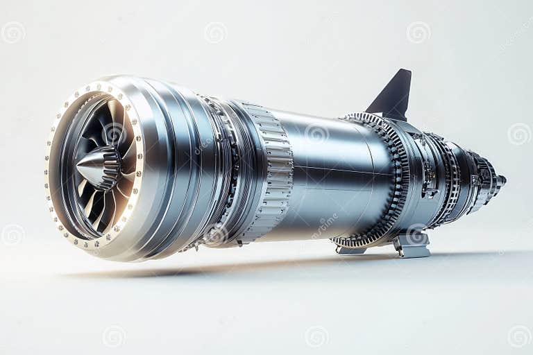 A Sleek Jet Engine with a Shiny Surface. it Represents Advanced ...