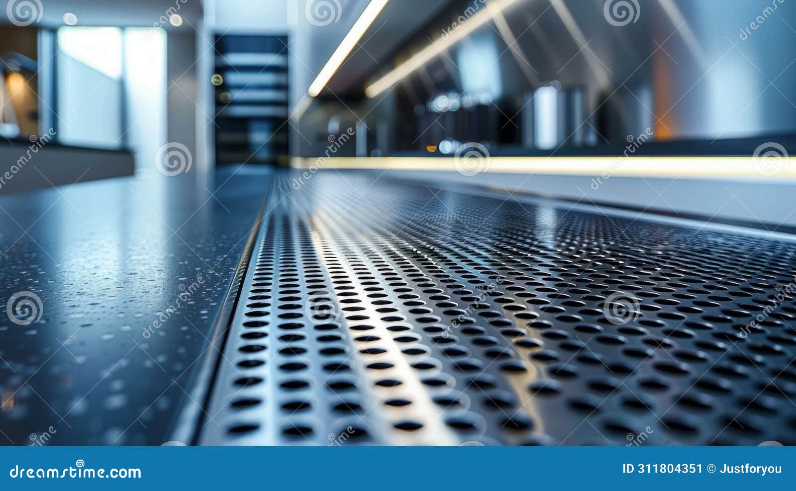 Sleek Kitchen Counter Ventilation Grid in Modern Home. Generative Ai ...