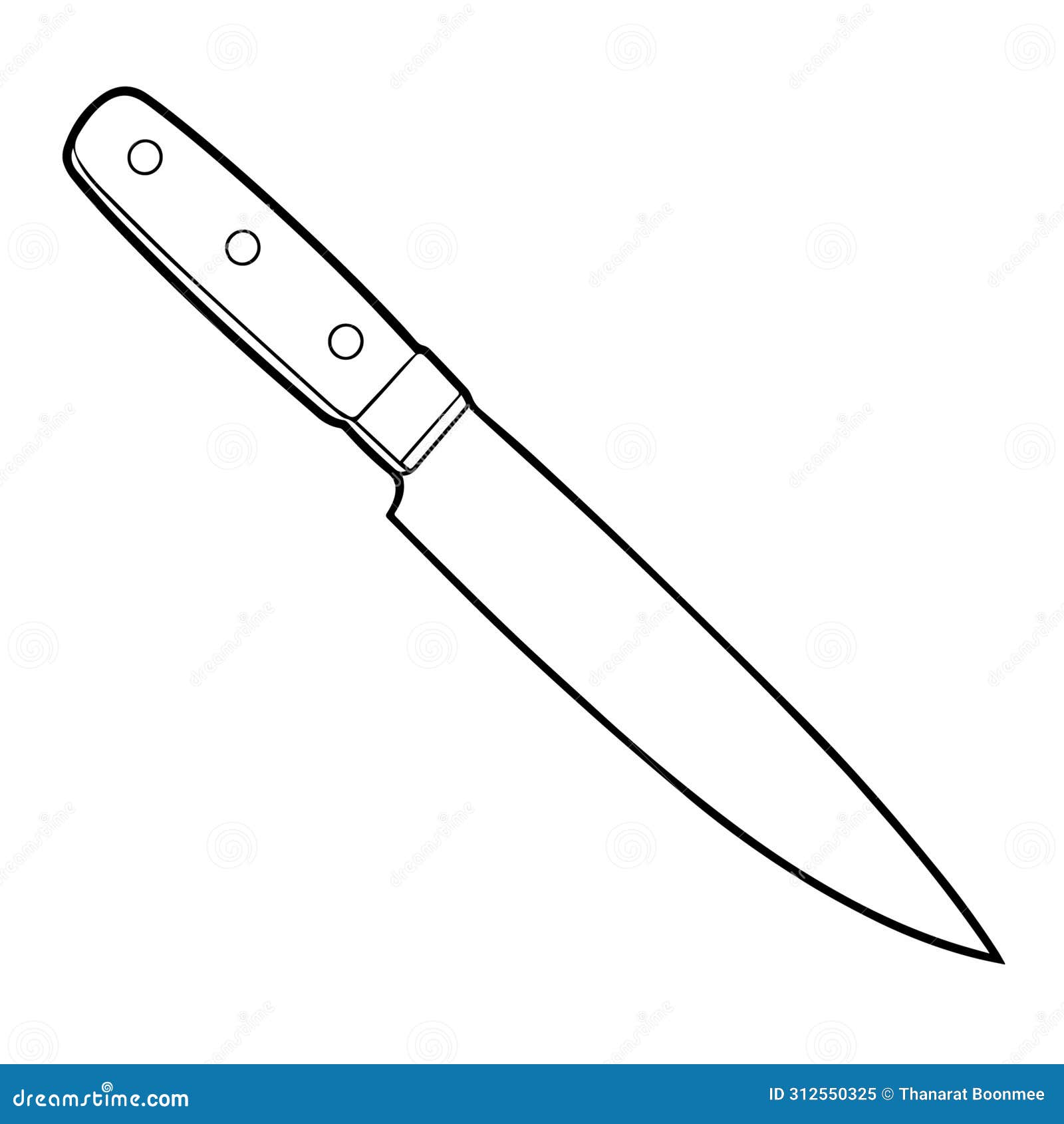 Minimalist Vector Outline of a Knife Icon for Versatile Use Stock ...