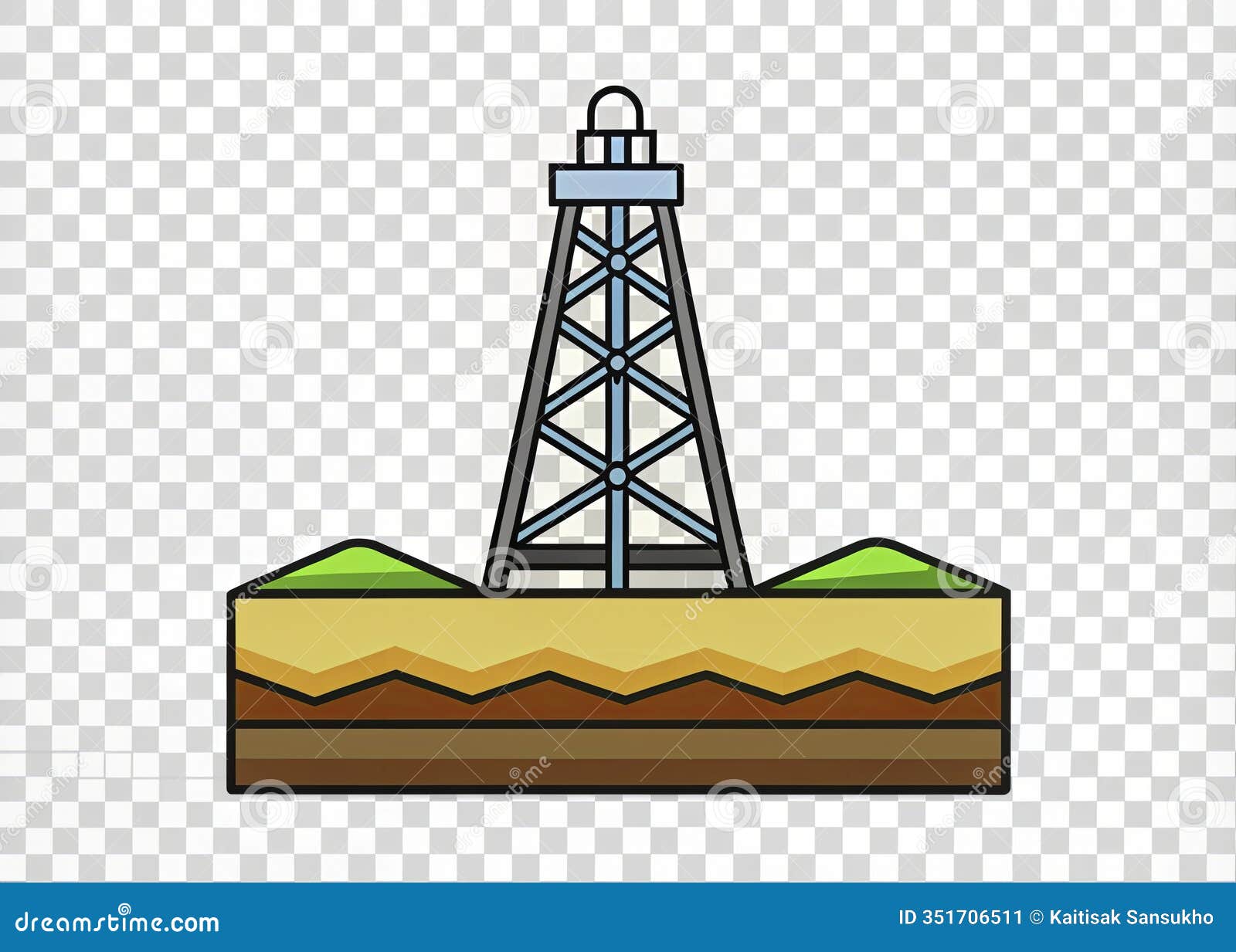 Geological Symbols Set, Stratigraphic Columns With Cut Of Soil Set ...