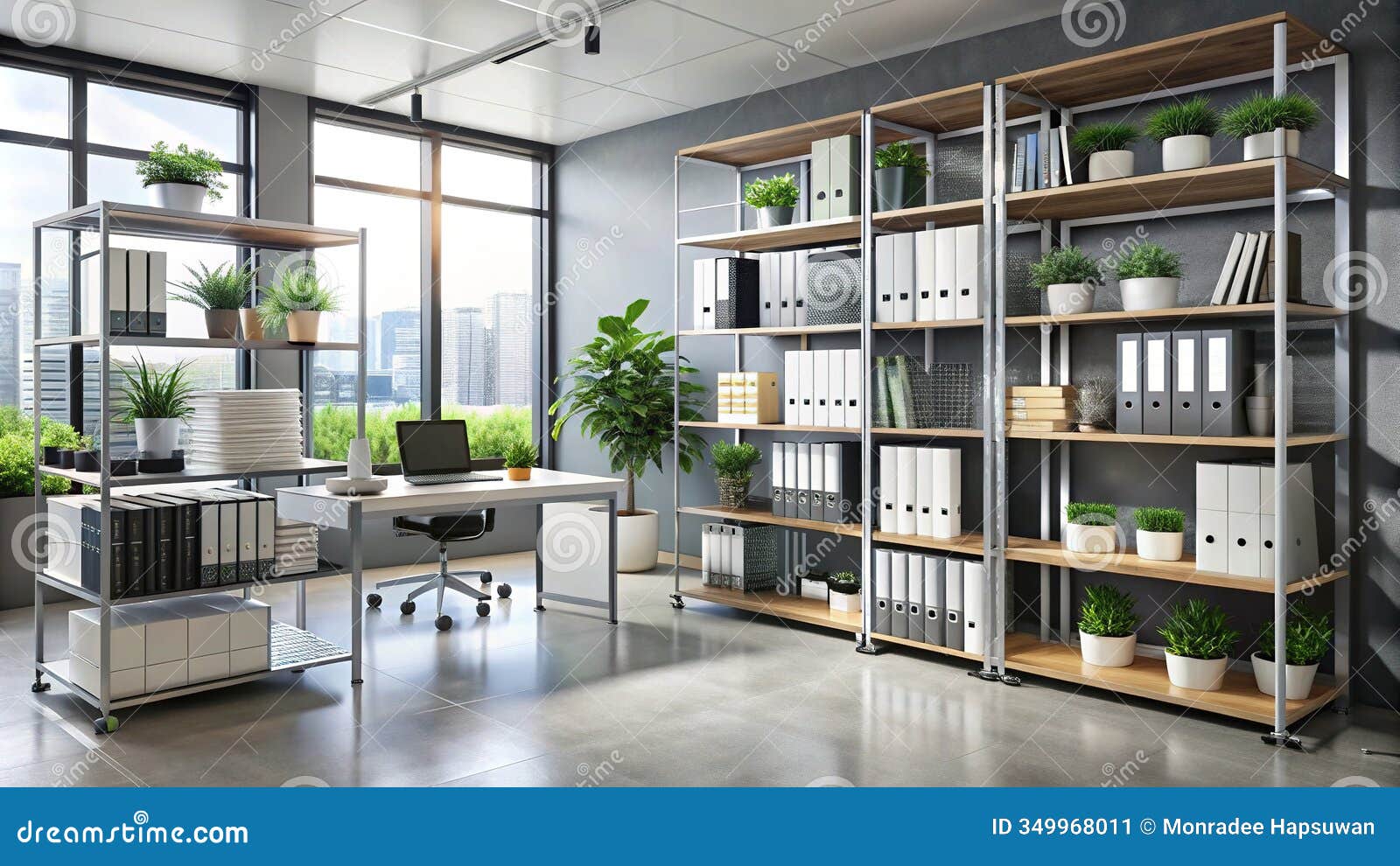 Sleek Metal Storage Solutions for a Modern Office Minimalist Design and ...