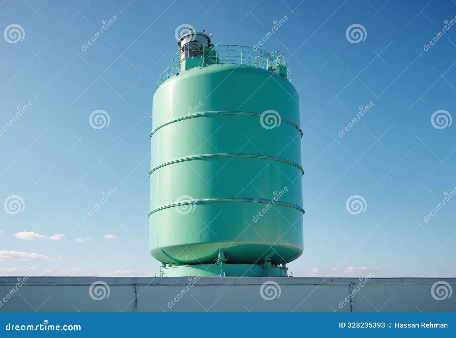 A Sleek, Metallic Green Hydrogen Tank Royalty-Free Stock Photography ...
