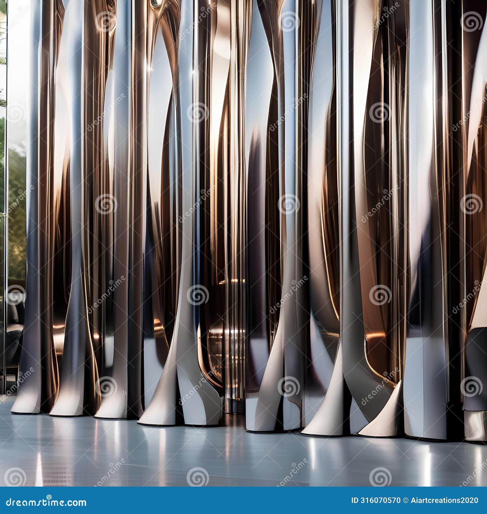 Sleek, Metallic Structures Bending and Flexing in a Rhythmic Dance of ...