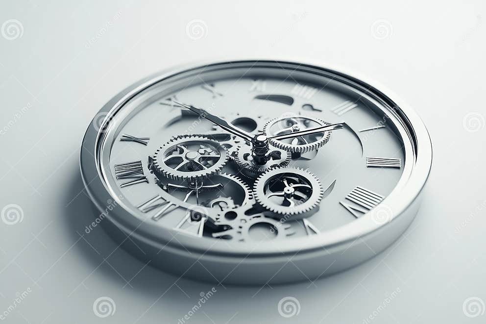 Efficient Time Management Clock Illustration Stock Illustration ...