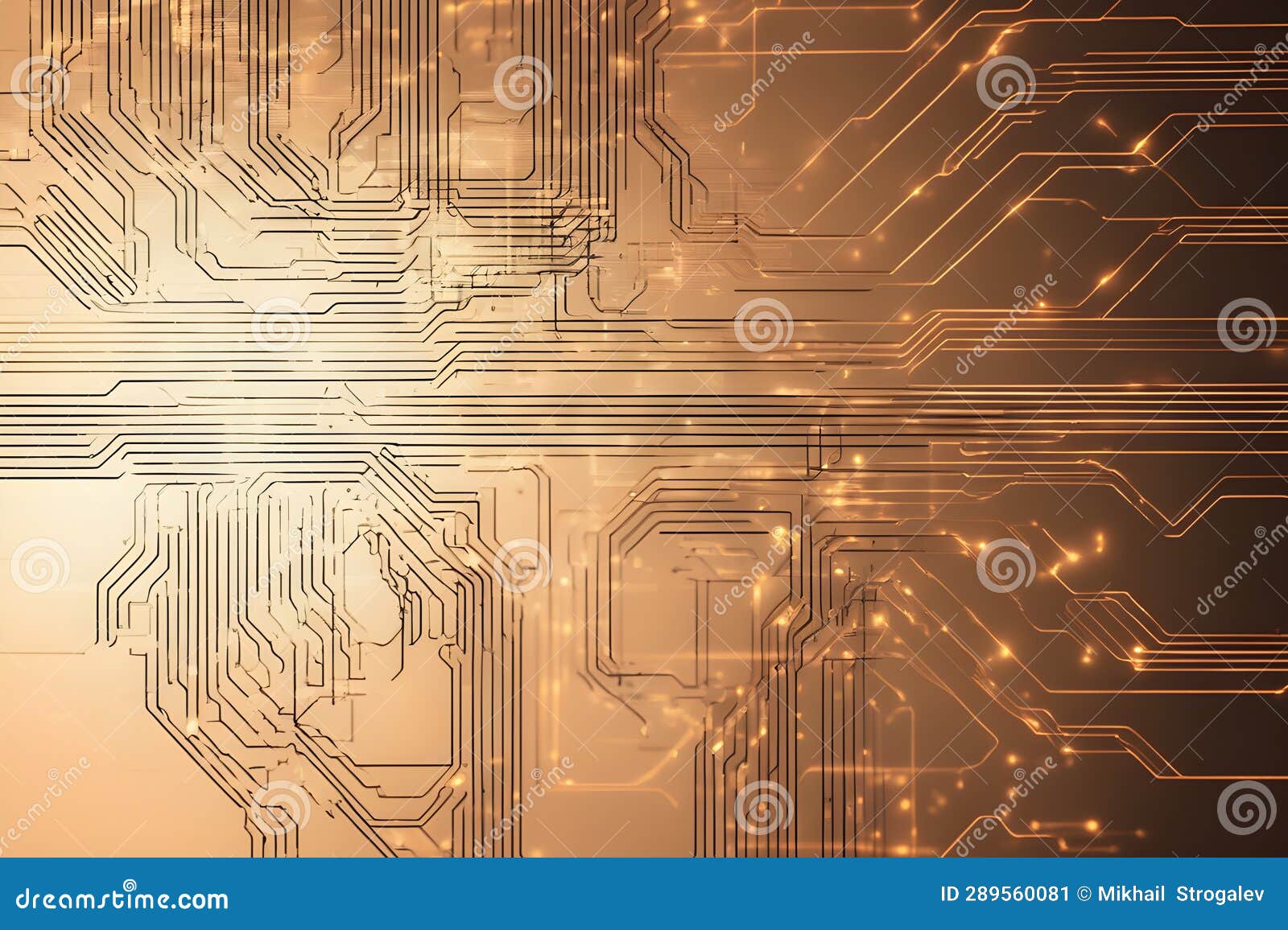 A Sleek And Minimalist High-tech Background Featuring Glowing Patterns ...