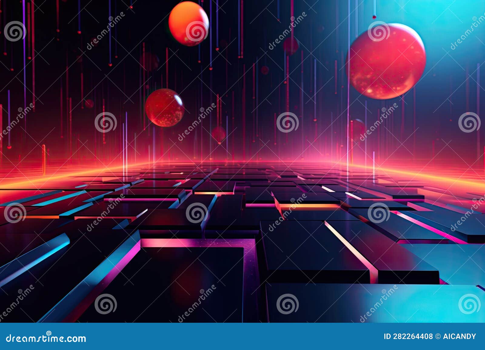 Sleek And Minimalistic Background With Floating Holographic Elements ...