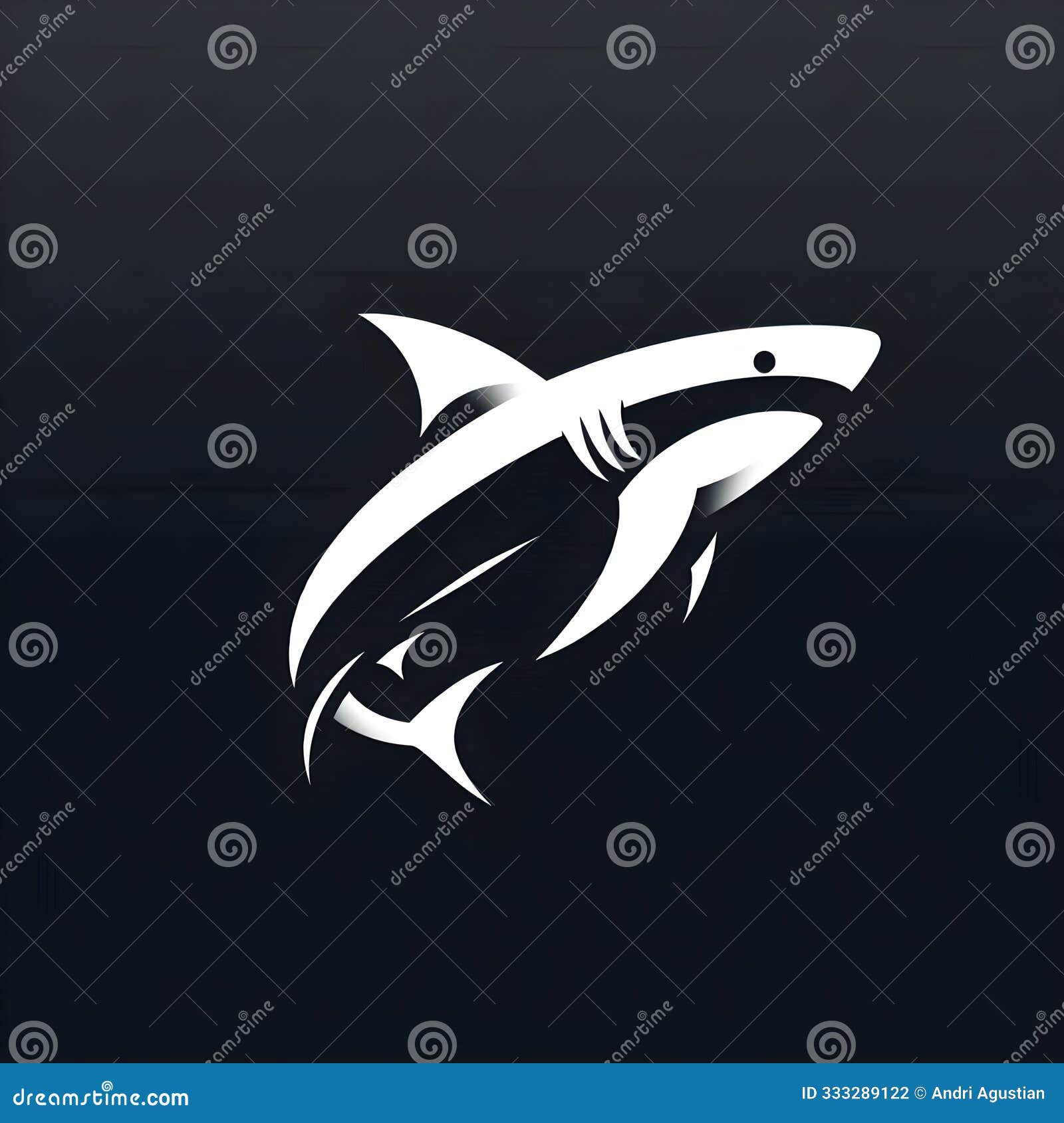 Shark Logo Design, Sharp Lines And Bold Shapes Of A Shark Silhouette ...