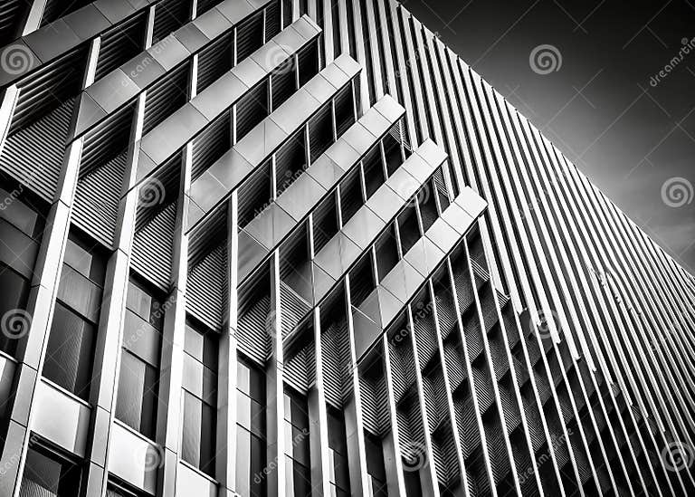 Sleek Modern Architecture a Study in Minimalist Black and White ...