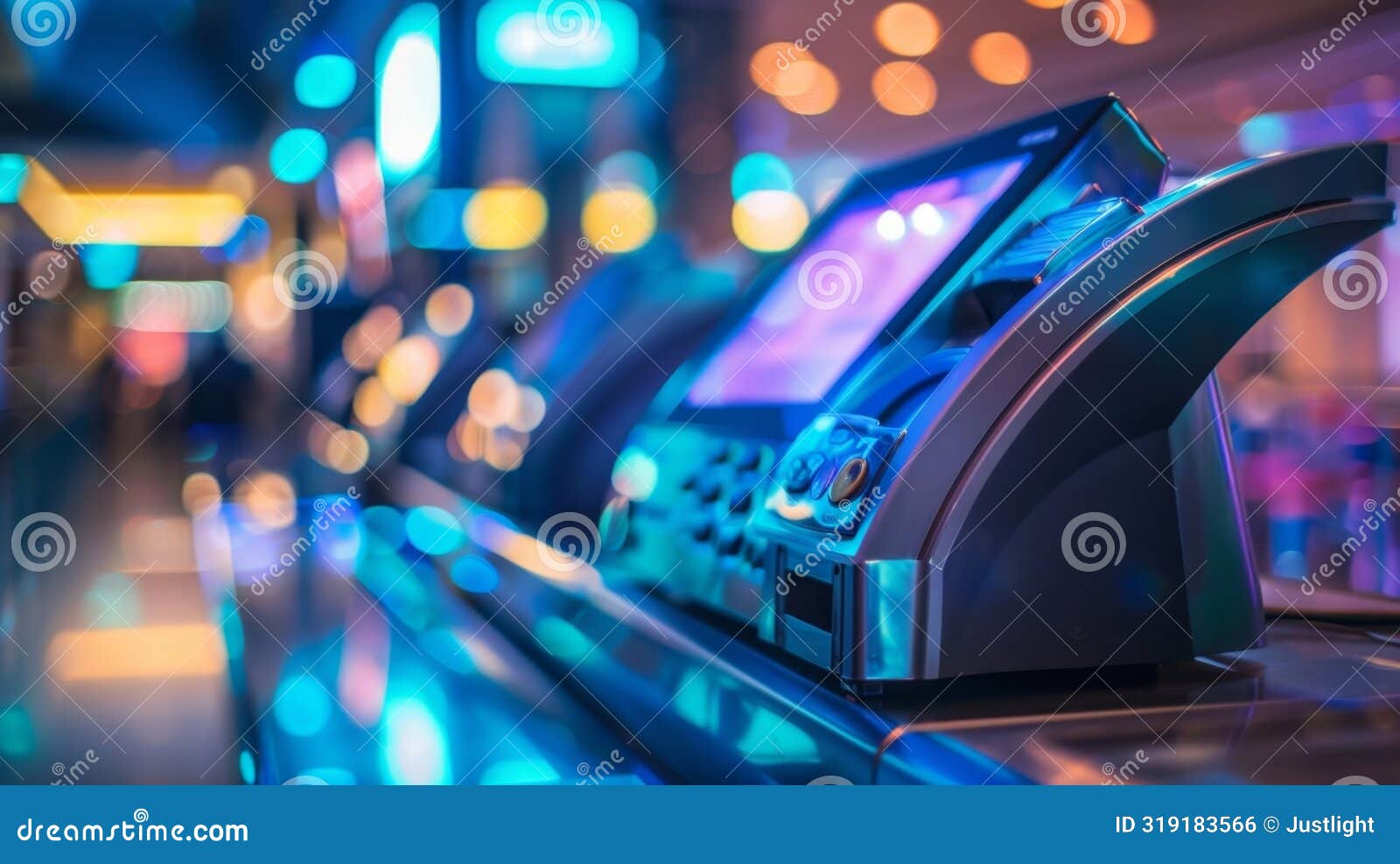 A Sleek and Modern Cashier Counter Equipped with Stateoftheart ...