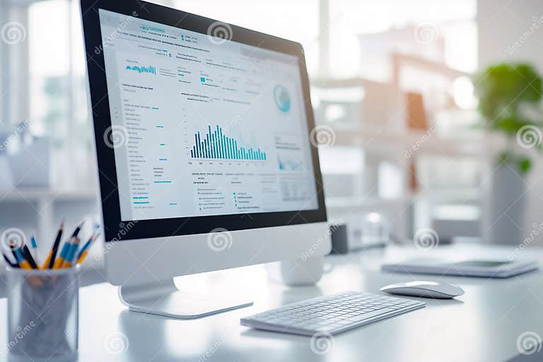 Modern Data Analysis Dashboard Featuring Various Graphs and Charts ...