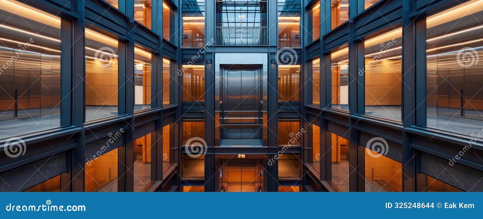 Sleek and Modern Elevator Design Integrated into a Striking Glass and ...