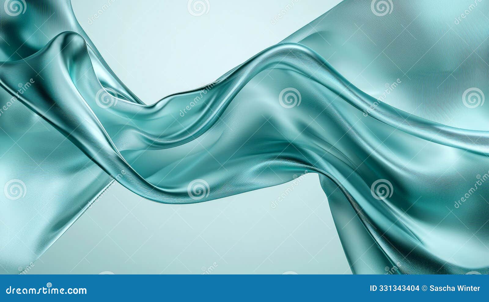 Futuristic Flow: Teal Mercury Silk with Minimal Design. Generative AI ...