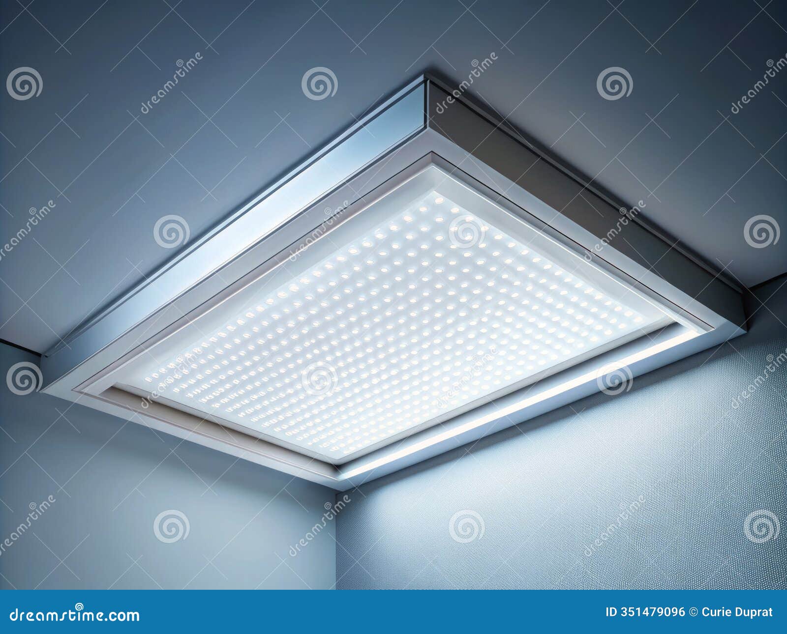 Led Panel Light Emitting Diode Lighting Fixture Stock Photo ...