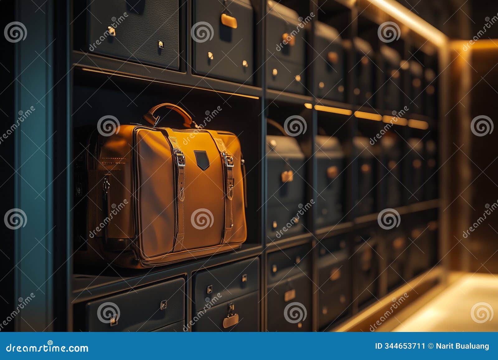 Modern Locker Room Interior, Generative AI Royalty-Free Stock Photo ...