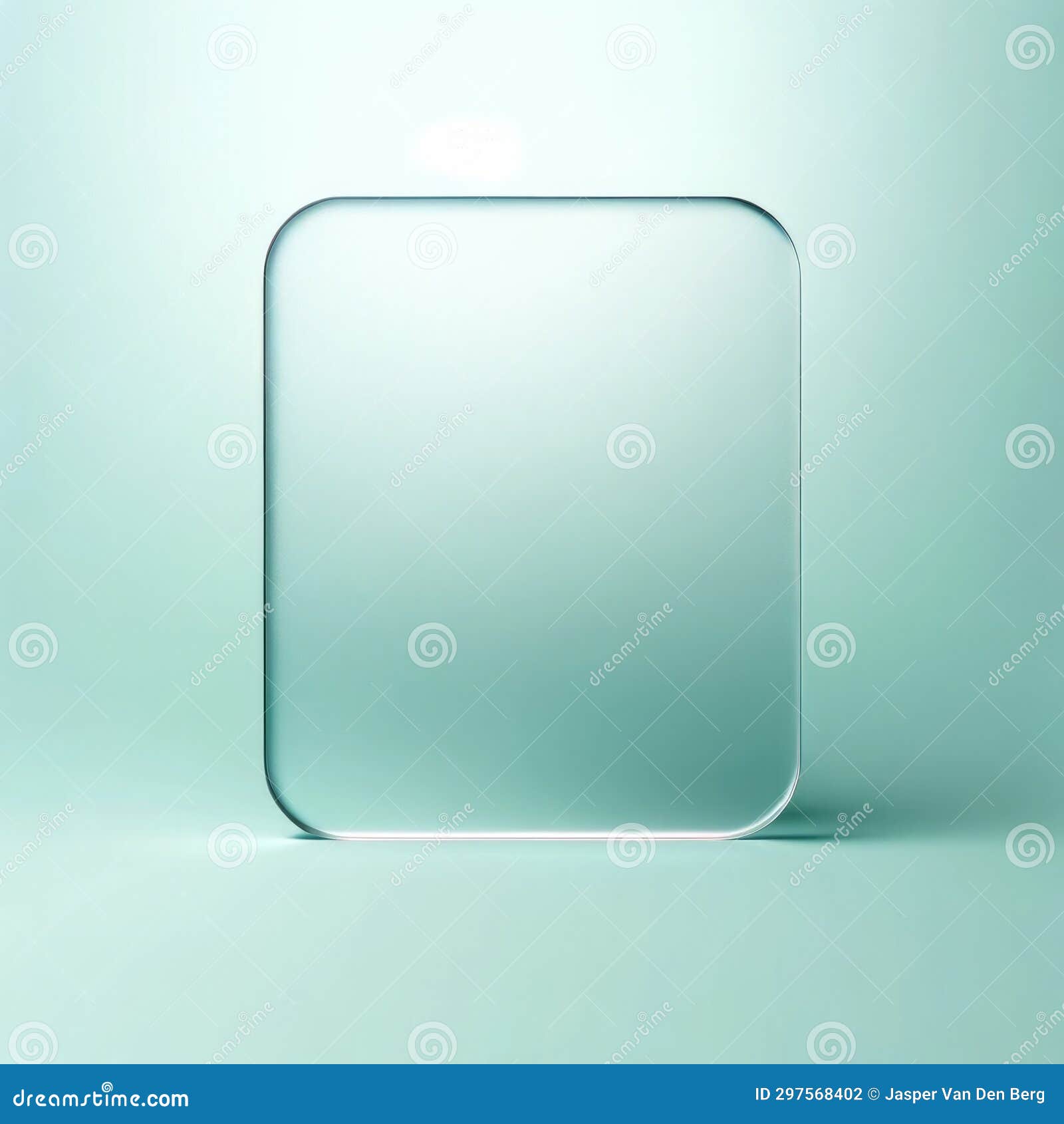 Minimalist Modern Glass Frame on Gradient Background, AI Generated ...