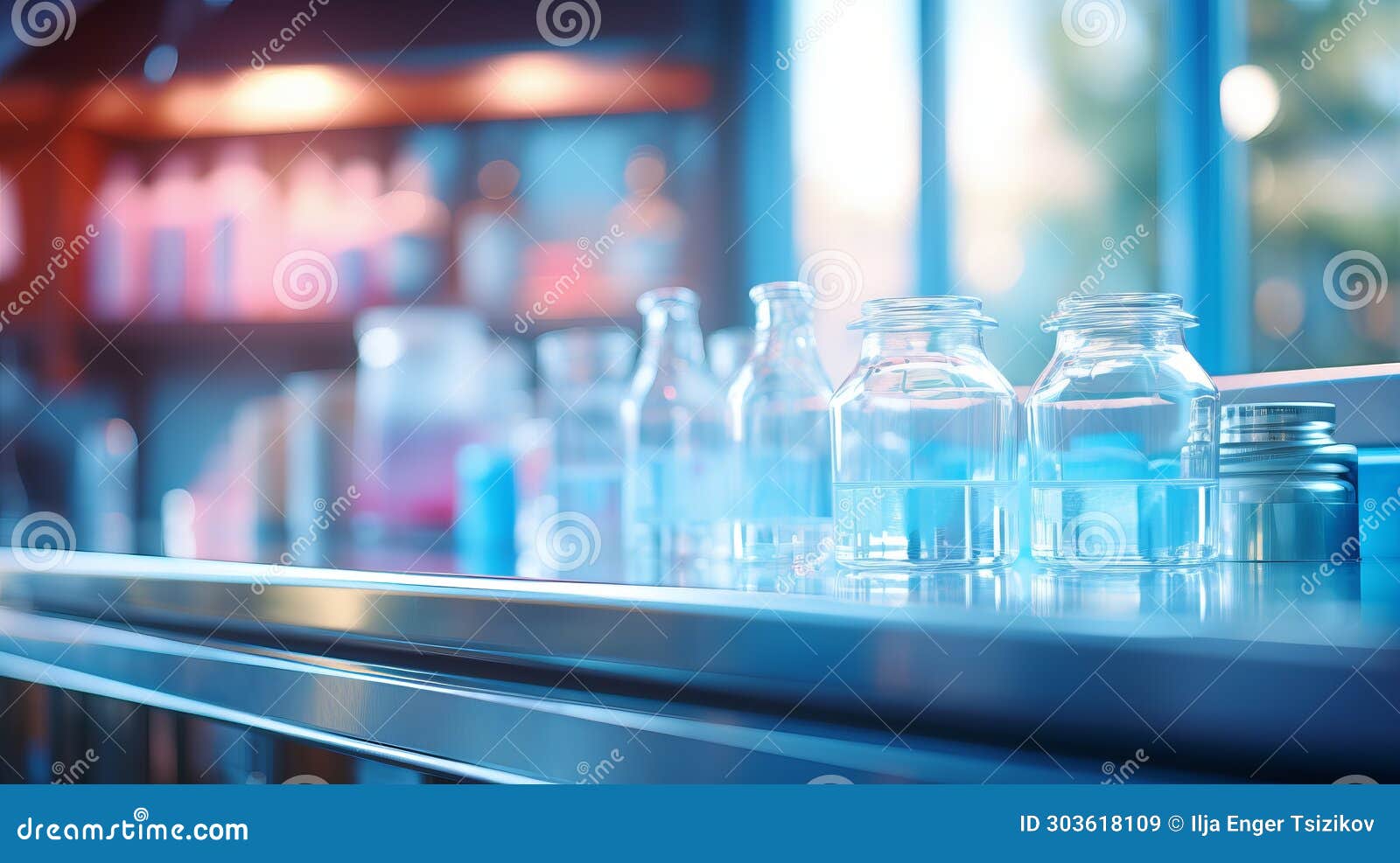 Sleek Modern Pharmacy Interior with Organized Medication Displays in ...