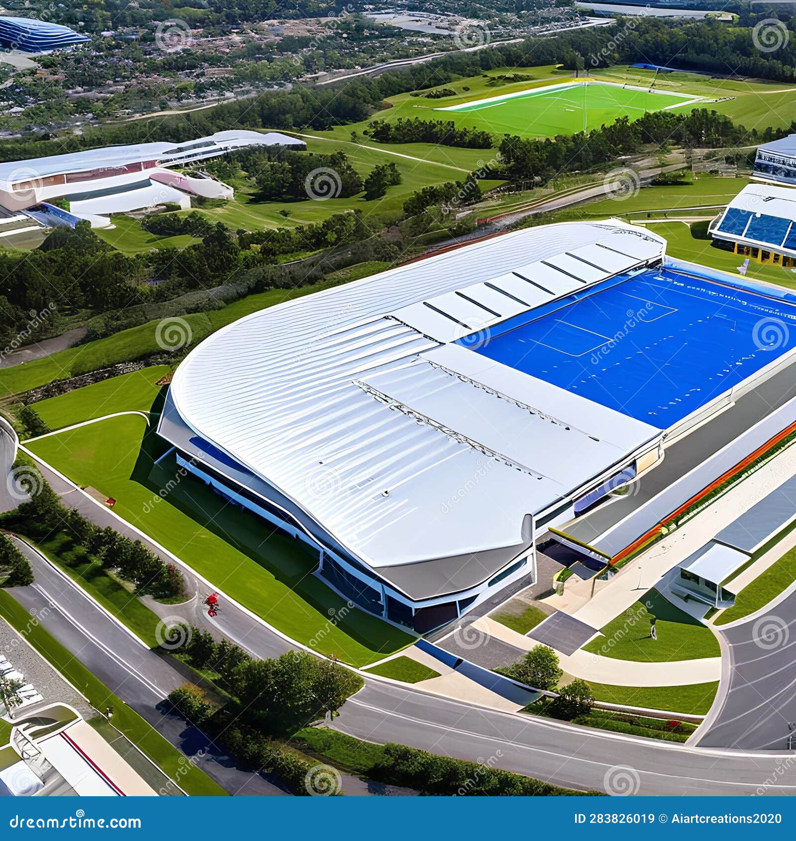 194 a Sleek and Modern Sports Complex with State-of-the-art Facilities ...