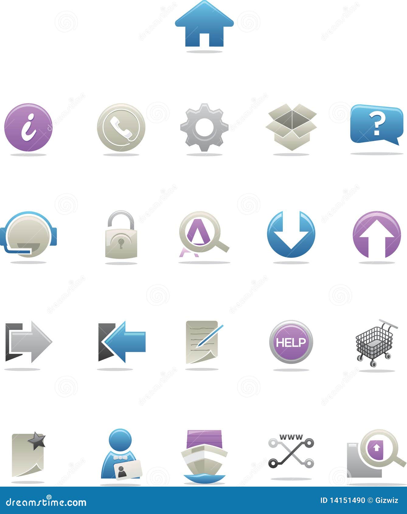 Sleek Modern Web Icons stock vector. Illustration of icons - 14151490