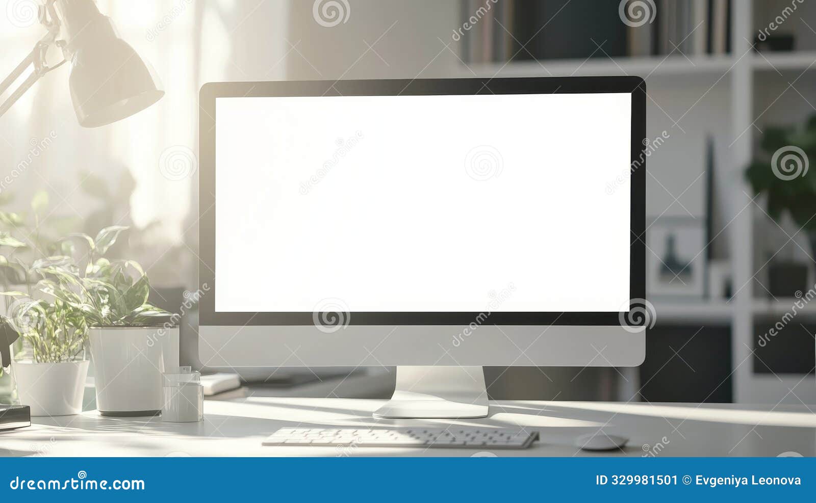 Sleek and Modern White Desktop Computer in a Chic and Contemporary ...