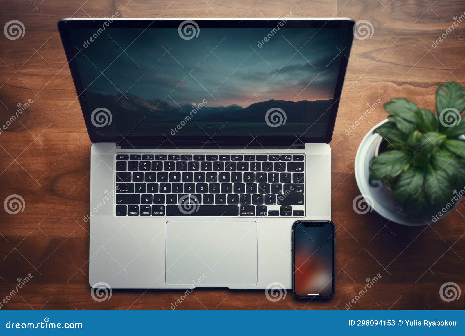 Sleek Realistic Modern Laptop. Generate Ai Stock Image - Image of ...