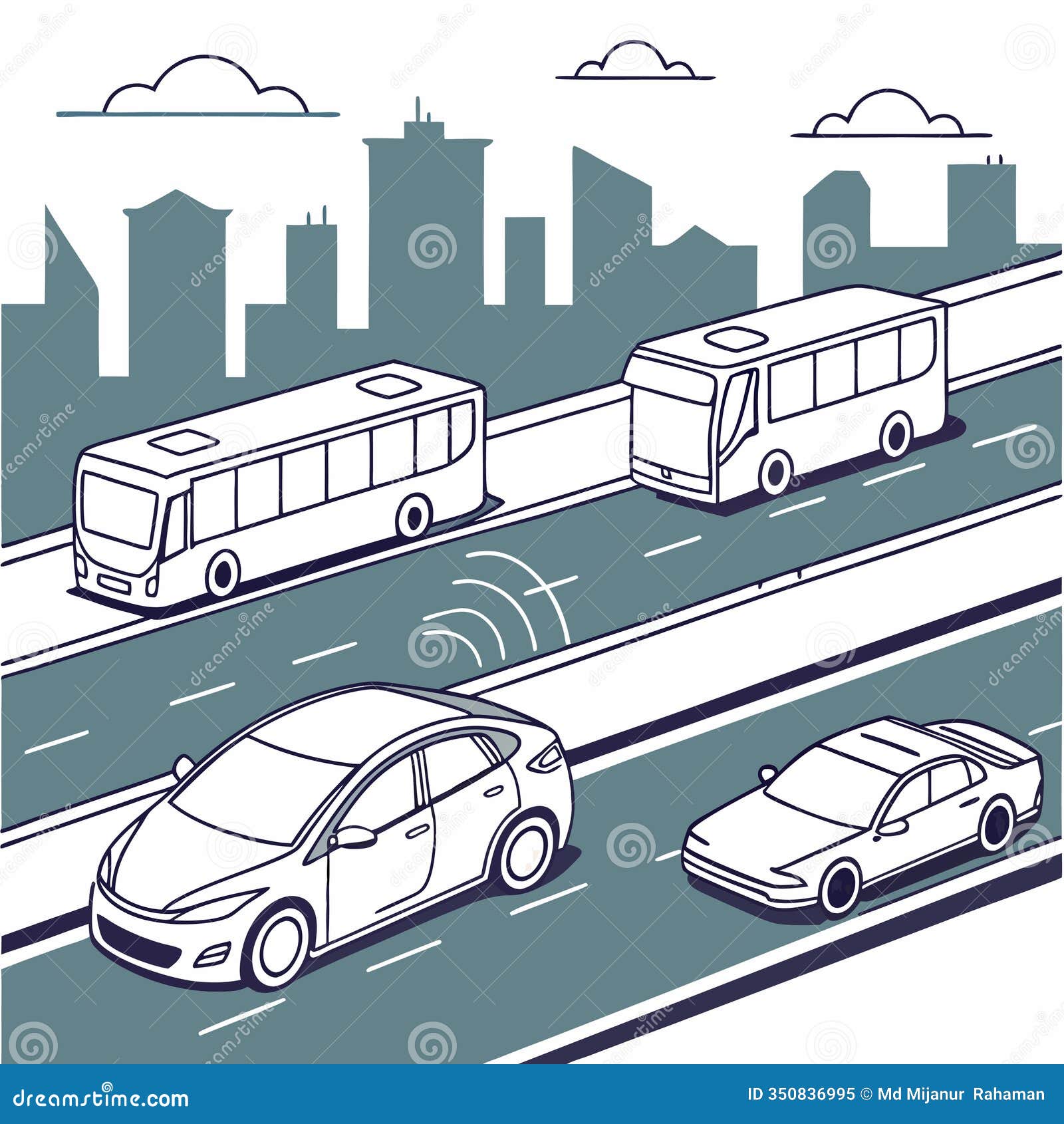 Evolution Of Transportation And Past, Present And Future Cars Outline ...